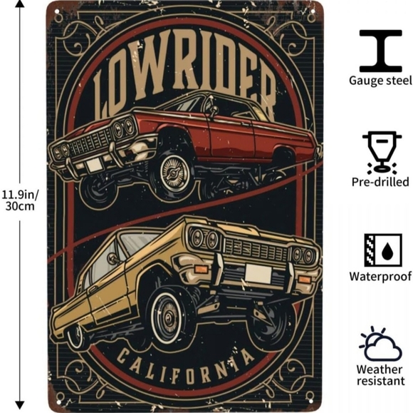 Accents | Lowrider 8x12 Metal Sign | Poshmark